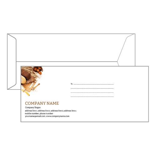 Bakery Envelope Design