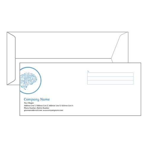 Computer Spare parts Envelope Design