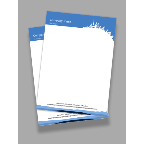 Travel Company Letterhead Professional, Elegant, Airport Letterhead