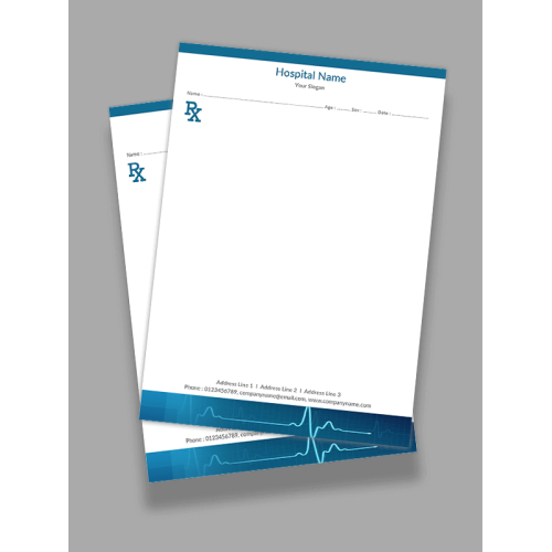 Cardiologist Prescription Pad Design