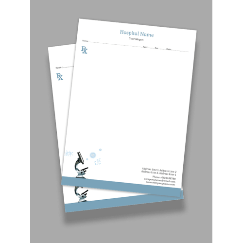 scientific Laboratory Prescription Pad Design
