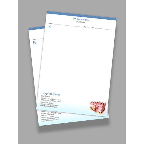 Skin Specialist Prescription Pad Design