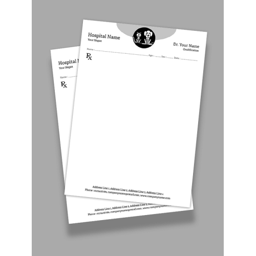 Veternary Doctor Prescription Pad Design