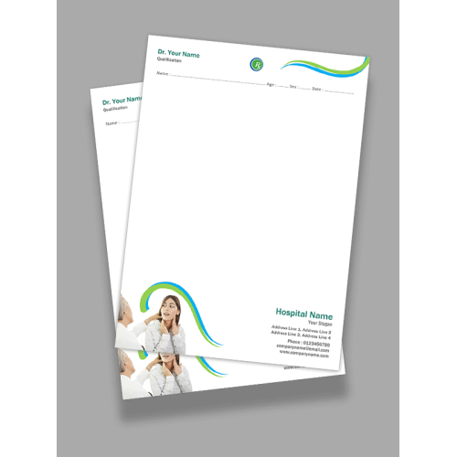 Physiotherapist Prescription Pad Design