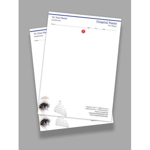 Eye Doctor Prescription Pad Design