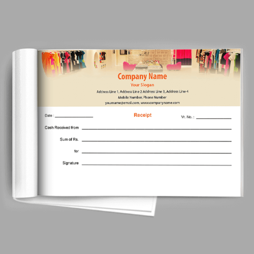 Saree Shop Receipt Design