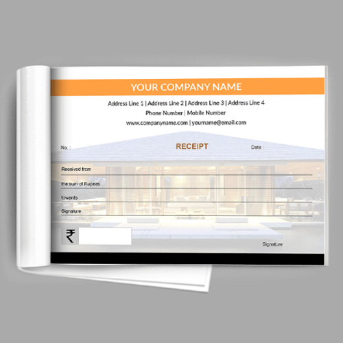 Interior Designer Receipt Design