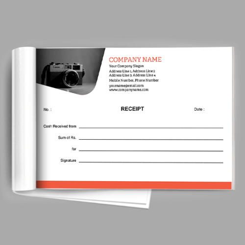 Photography Receipt Design