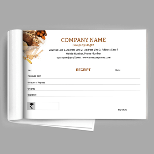 Bakery Receipt Design