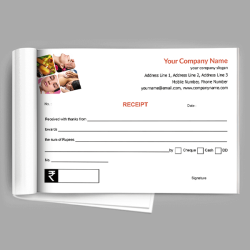Beauty Spa Receipt Design