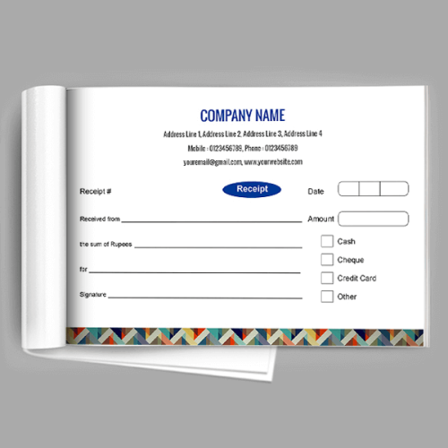 Abstract Receipt Design