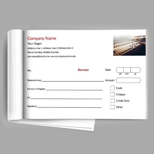 Musician Receipt Design