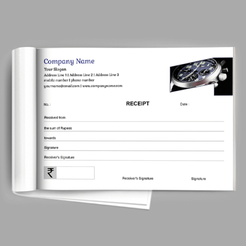 Watch Shop Receipt Design