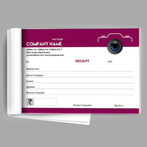 Photographer Receipt Book