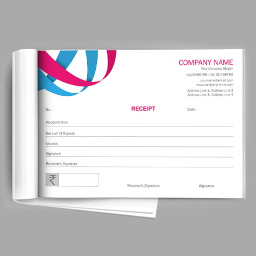 Fitness Center Receipt Book