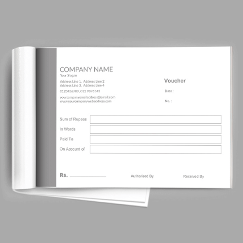 Grey Voucher Book